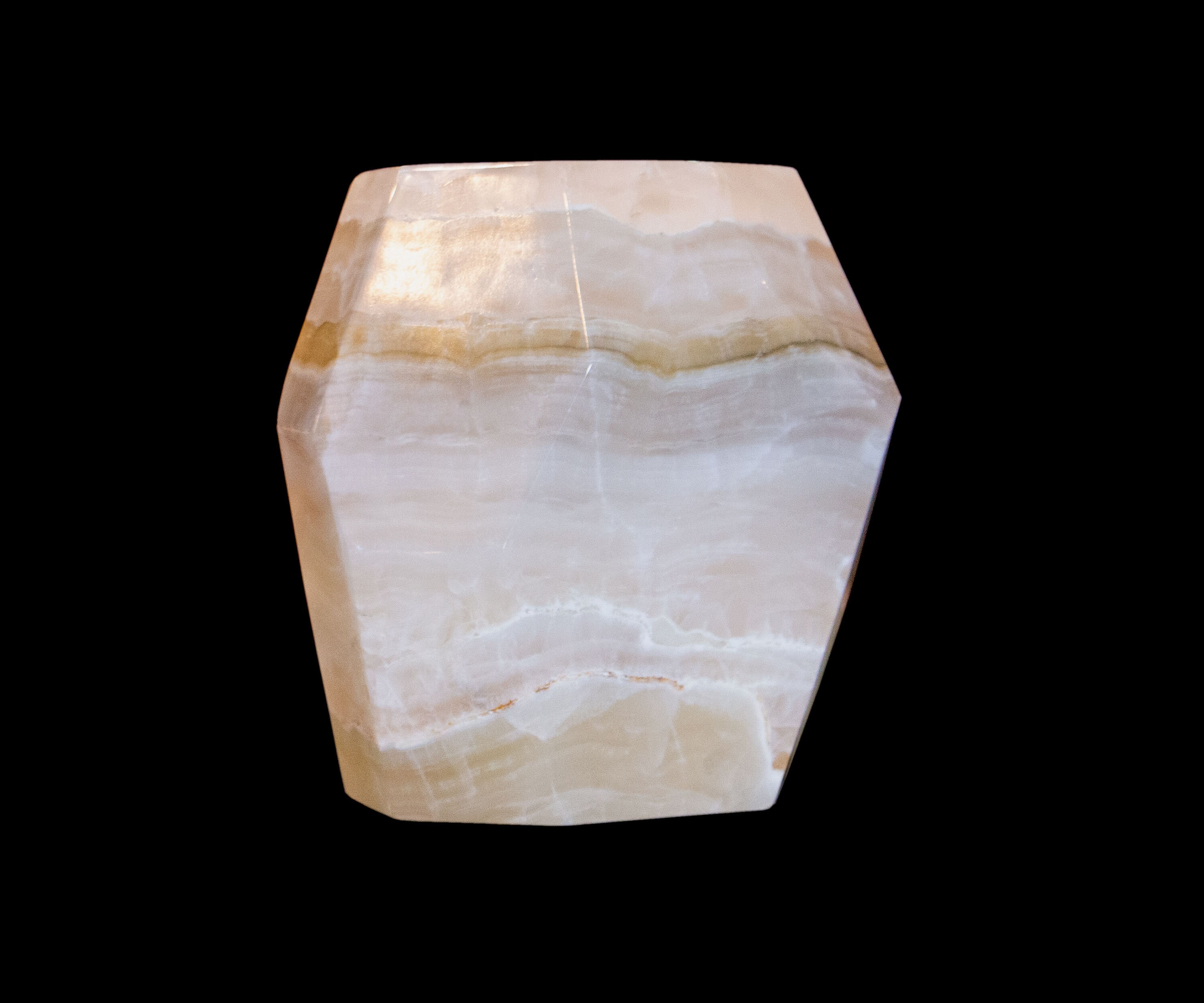 Faceted Onyx Nacar Vase Geometric Stone Vase Natural Onyx - Etsy