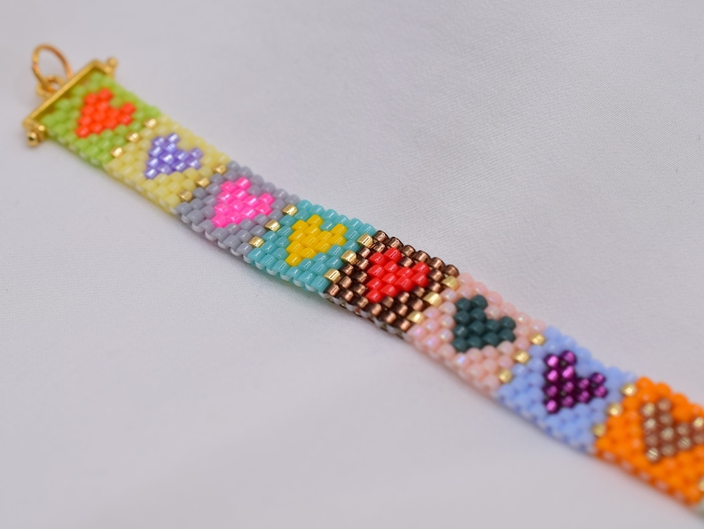 Heart Bracelet Handmade Colorful Bracelet for Women Cute - Etsy