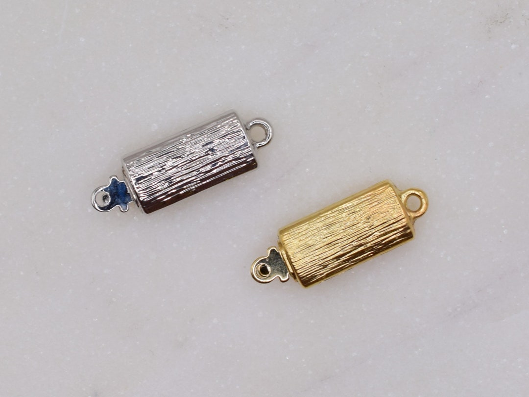 Push Pull Clasp for Jewellery, Gold Plated Clasp Rectangular, 20mm Push ...