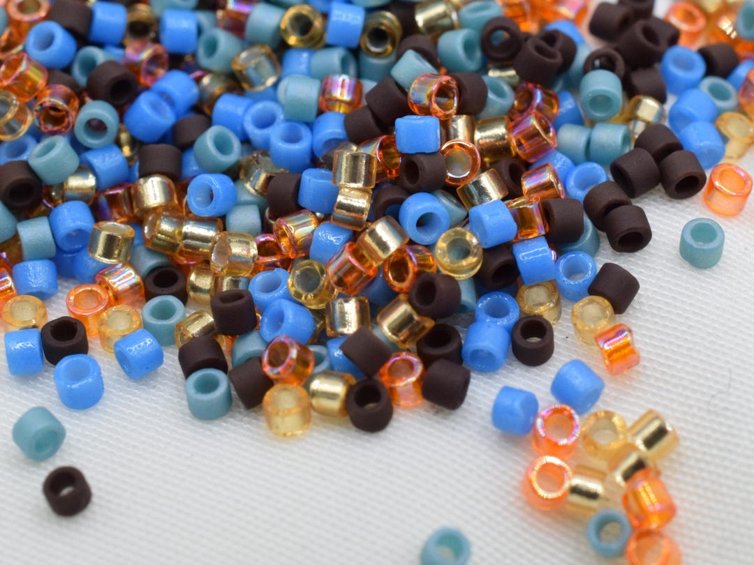 Miyuki Delica Beads Mix, Autumn Mirage, 5g Size 11/0, Japanese Beads ...