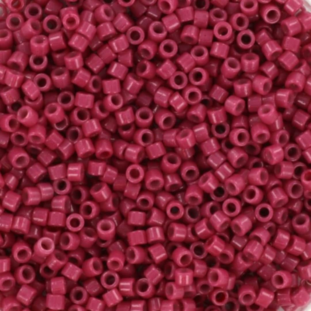 Miyuki Delica Beads Duracoat Opaque Dyed Raspberry, 5g 11/0 DB2353 ...