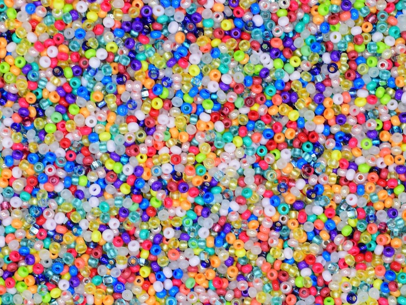 Preciosa Ornela Rainbow Bead Mix 20g Size 10/0 Colorful Seed - Etsy