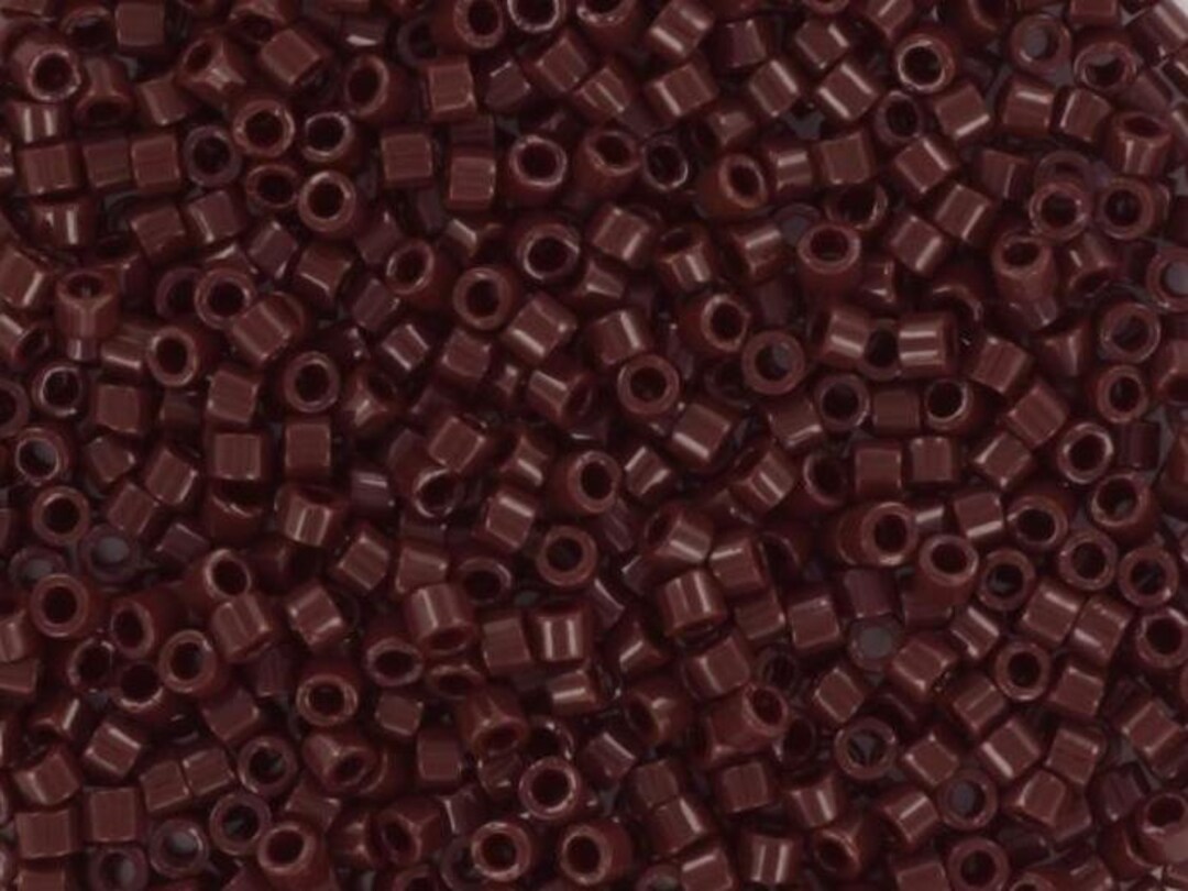 Miyuki Delica Beads Opaque Currant, 5g 11/0 Color DB 1134, Cylindrical ...