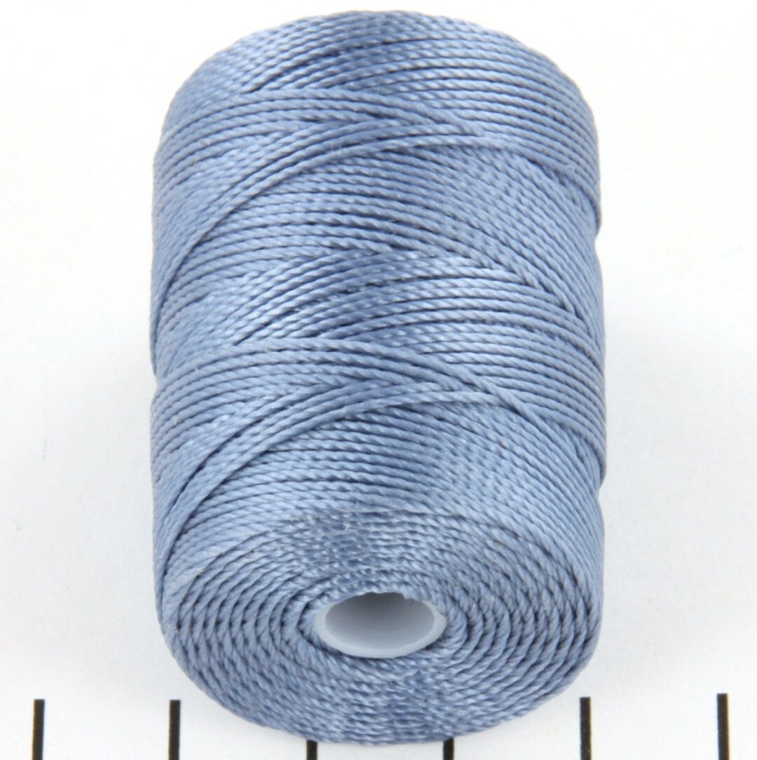 5 Meters C-lon Bead Cord 0.5 Mm Light Blue, Macrame Cord Blue, Micro ...