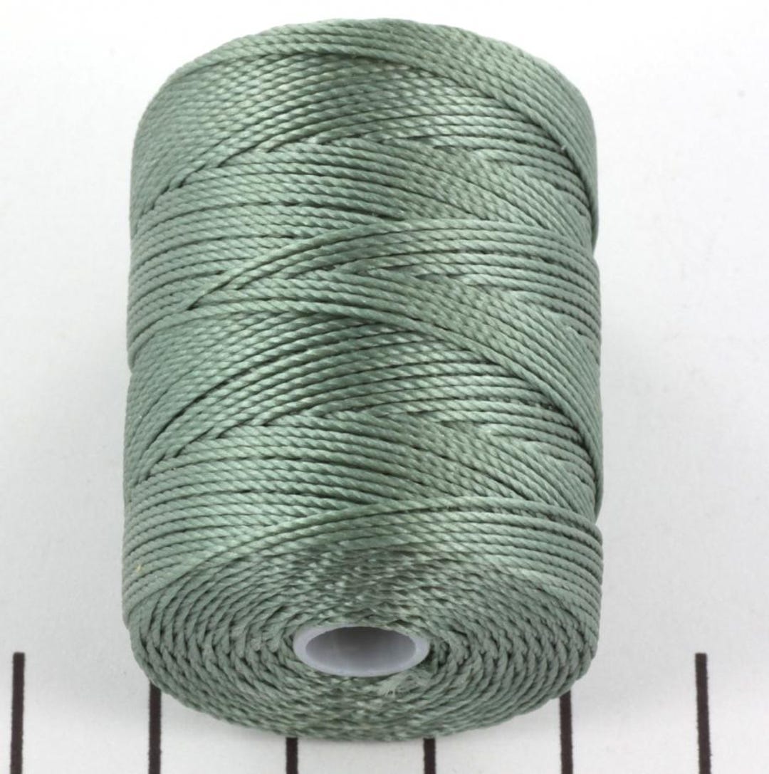 5 Meters C-lon Bead Cord 0.5 Mm Celadon, Macrame Cord Green, Micro ...