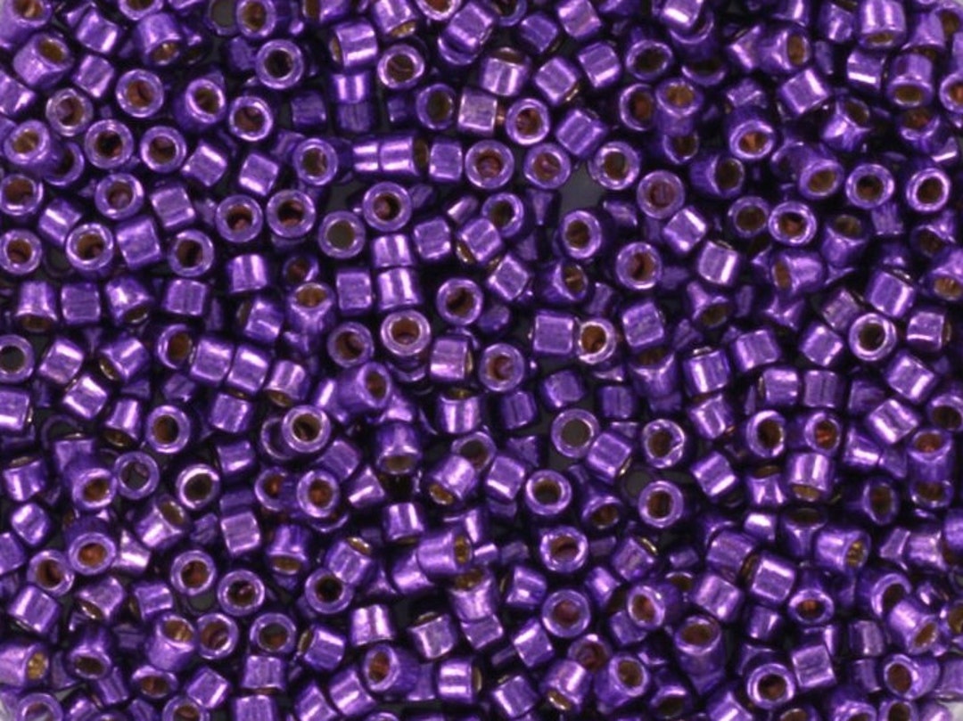 Miyuki Delica Beads Duracoat Galvanized Purple Orchid, 5g 11/0 DB 2508 ...