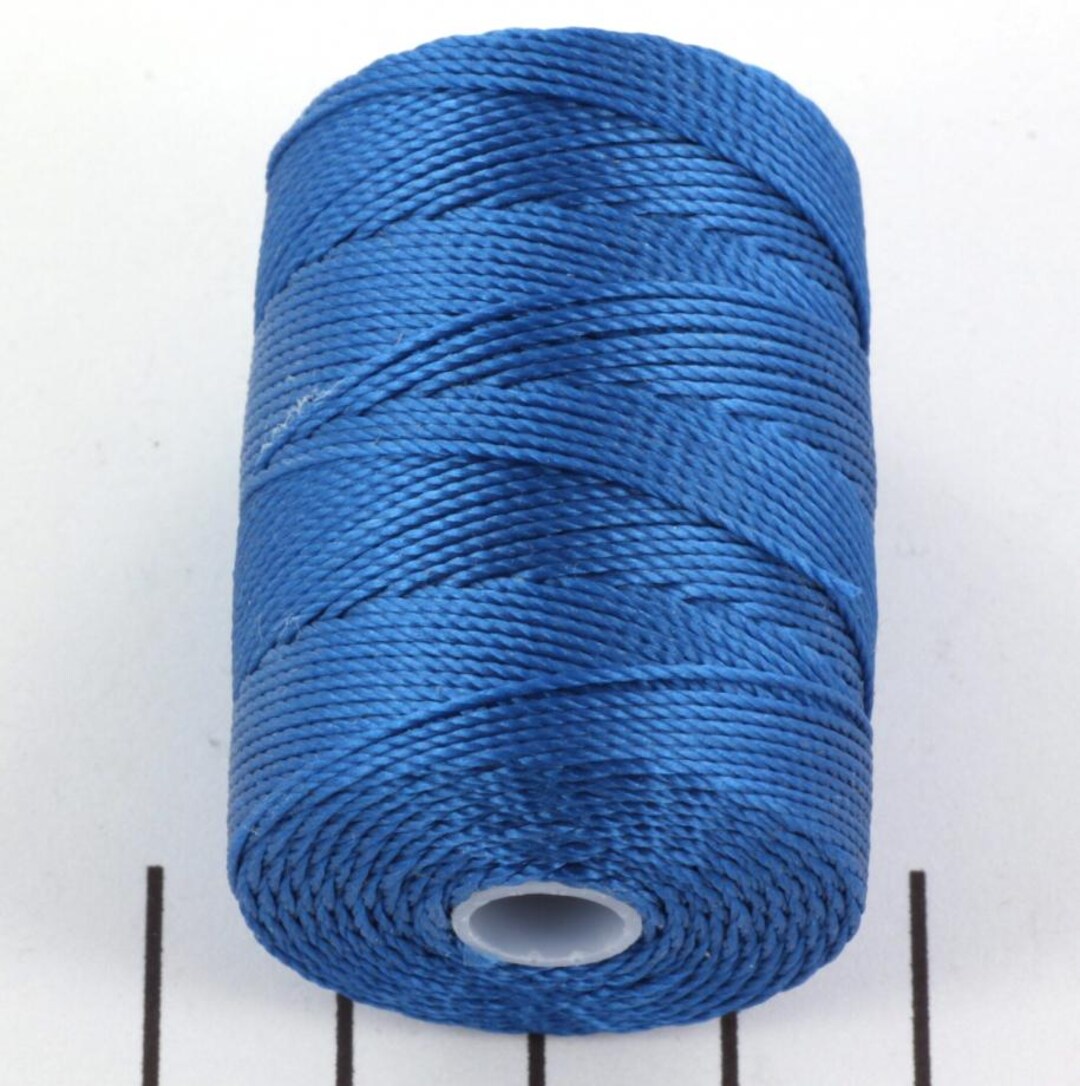 5 Meters C-lon Bead Cord 0.5 Mm Blue Lagoon, Macrame Cord Blue, Micro ...