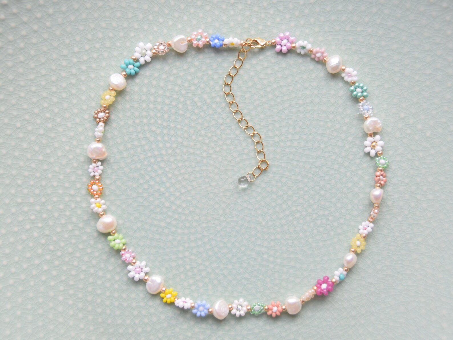 Colorful Beaded Necklace for Women Freshwater Pearls Mixed | Etsy