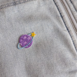 Planet Iron on Patch Planet Sew on Badge DIY Patch Cute UFO Embroidery ...