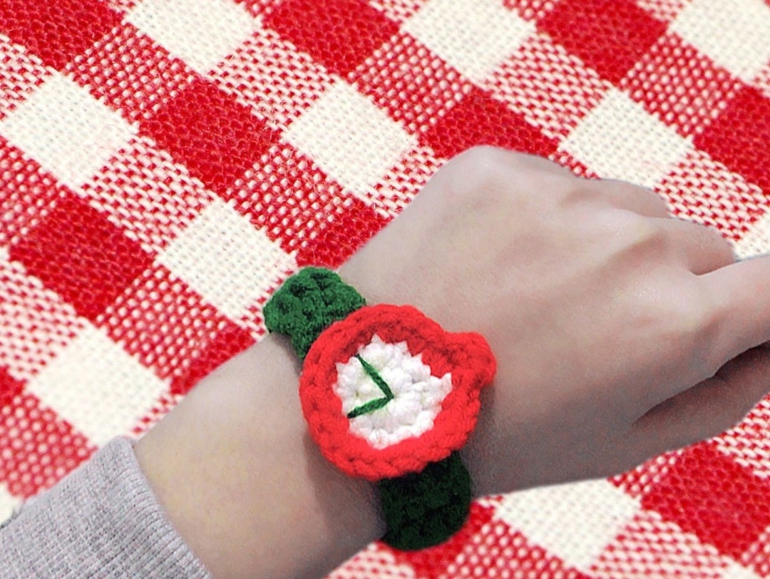 Bracelet Crocheted Watch Handmade Bracelet Clock Bracelet Christmas ...