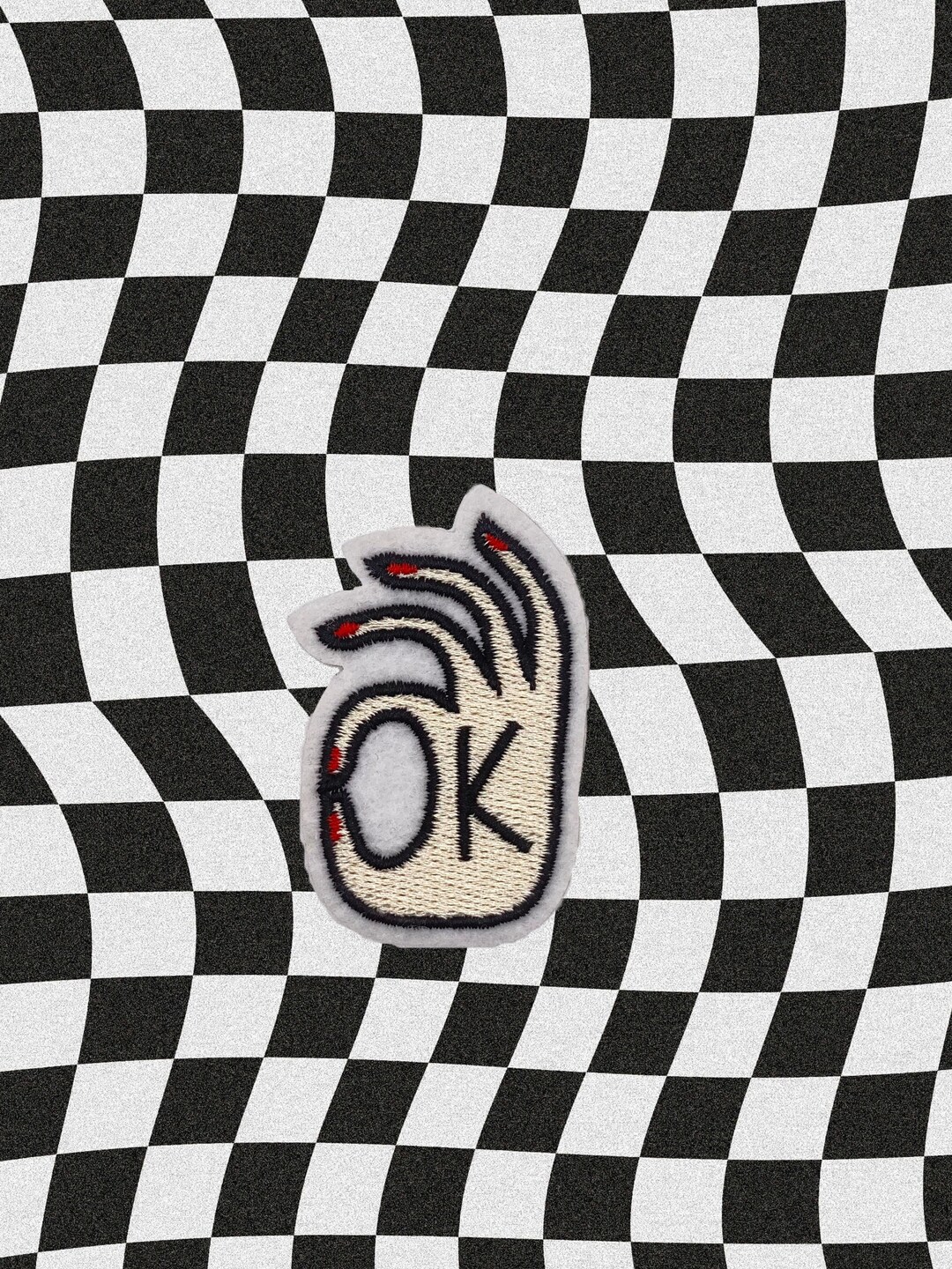 OK Sign Iron on Patch OK Sign Small Patch DIY Cute - Etsy