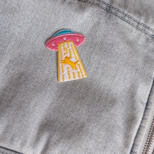 UFO Cat Patch DIY Patch Space Patch Alien Badge - Etsy