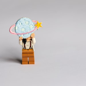 Planet Iron on Patch Planet Sew on Badge DIY Patch Cute UFO Embroidery ...