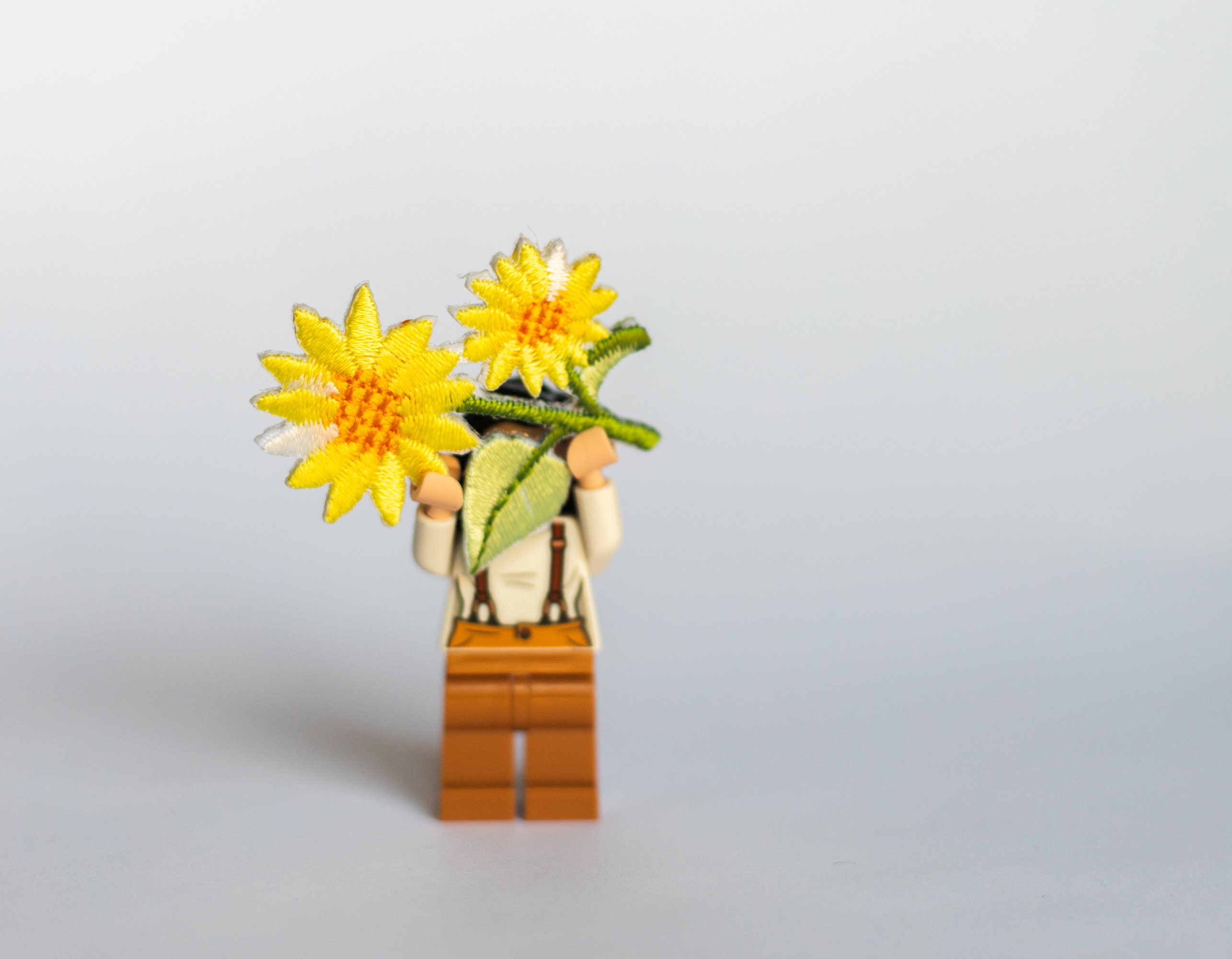 Sunflower Iron on Patch Yellow Flower Patch DIY Cute - Etsy