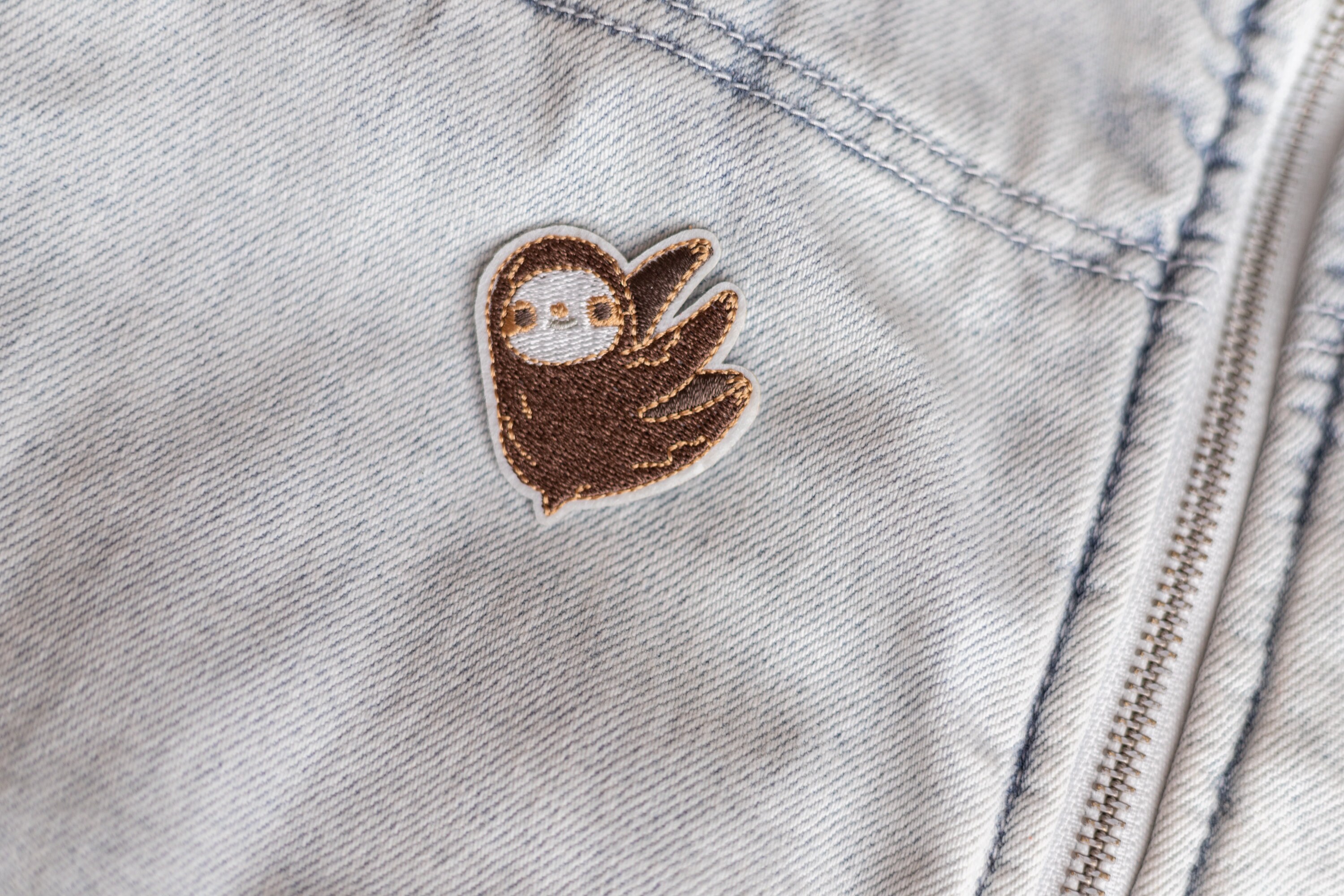 Sloth Iron On Patch Funny Animal Sew On Badge DIY Cute | Etsy