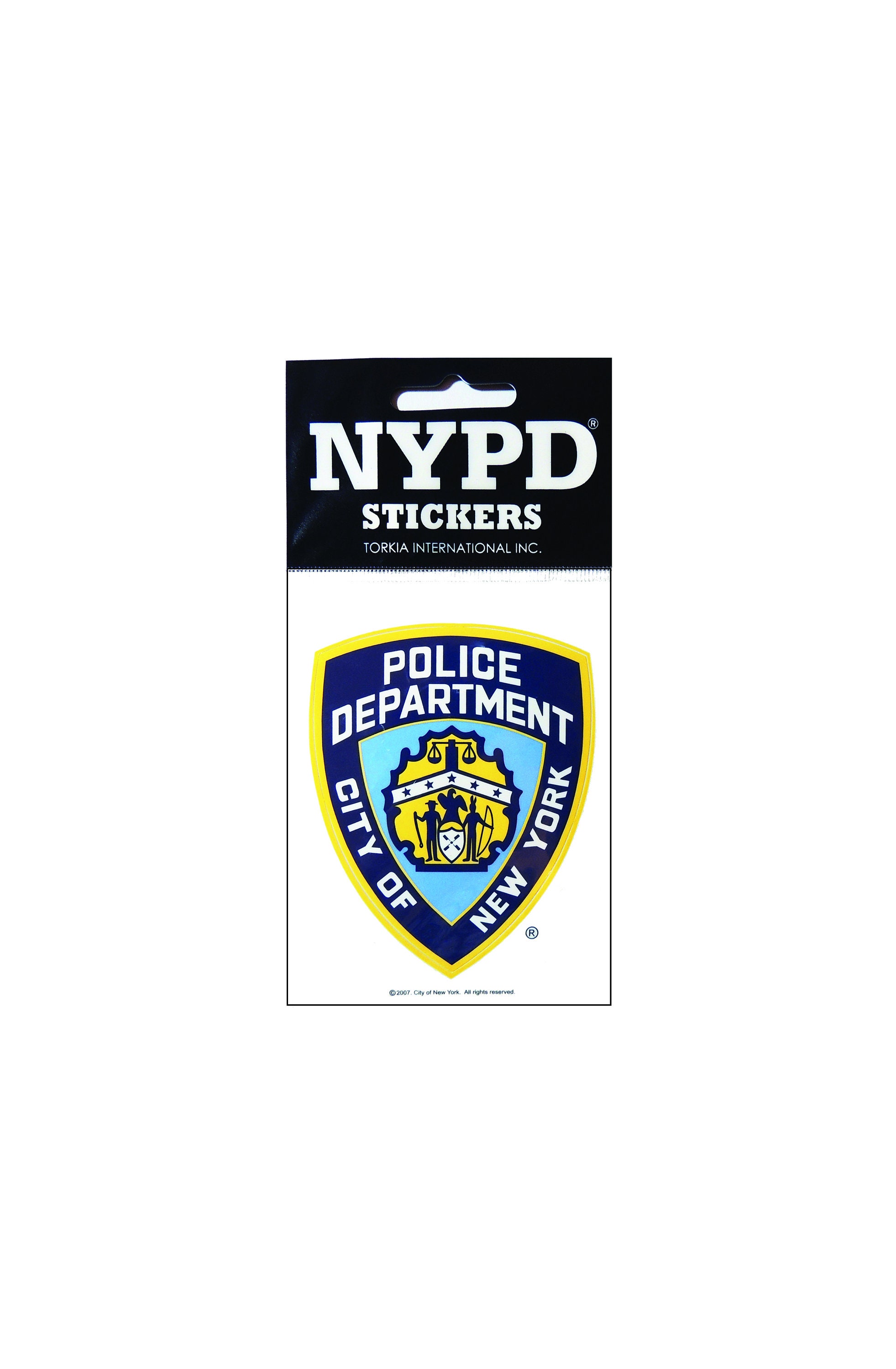 OFFICIALLY LICENSED NYPD Shield Bumper Sticker for Car Bumper, Notebook ...