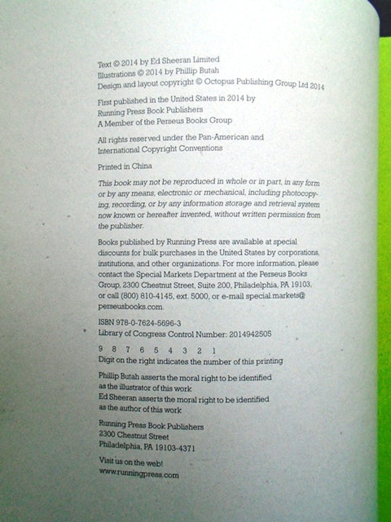 Ed Sheeran A Visual Journey Signed Hardcover Book 2014 First Edition - Etsy