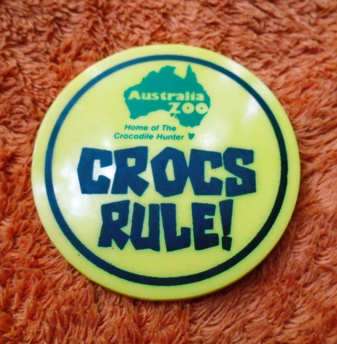 Crocs Rule! Australia Zoo, Home of the Crocodile Hunter, Yellow Plastic ...