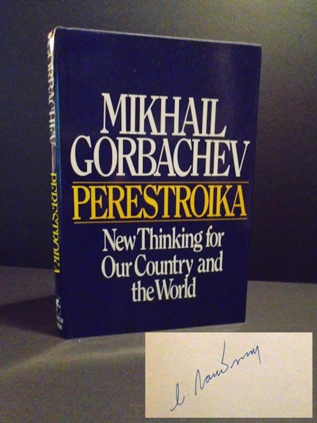 Mikhail Gorbachev Perestroika Signed HC Book Russian Politics USSR ...