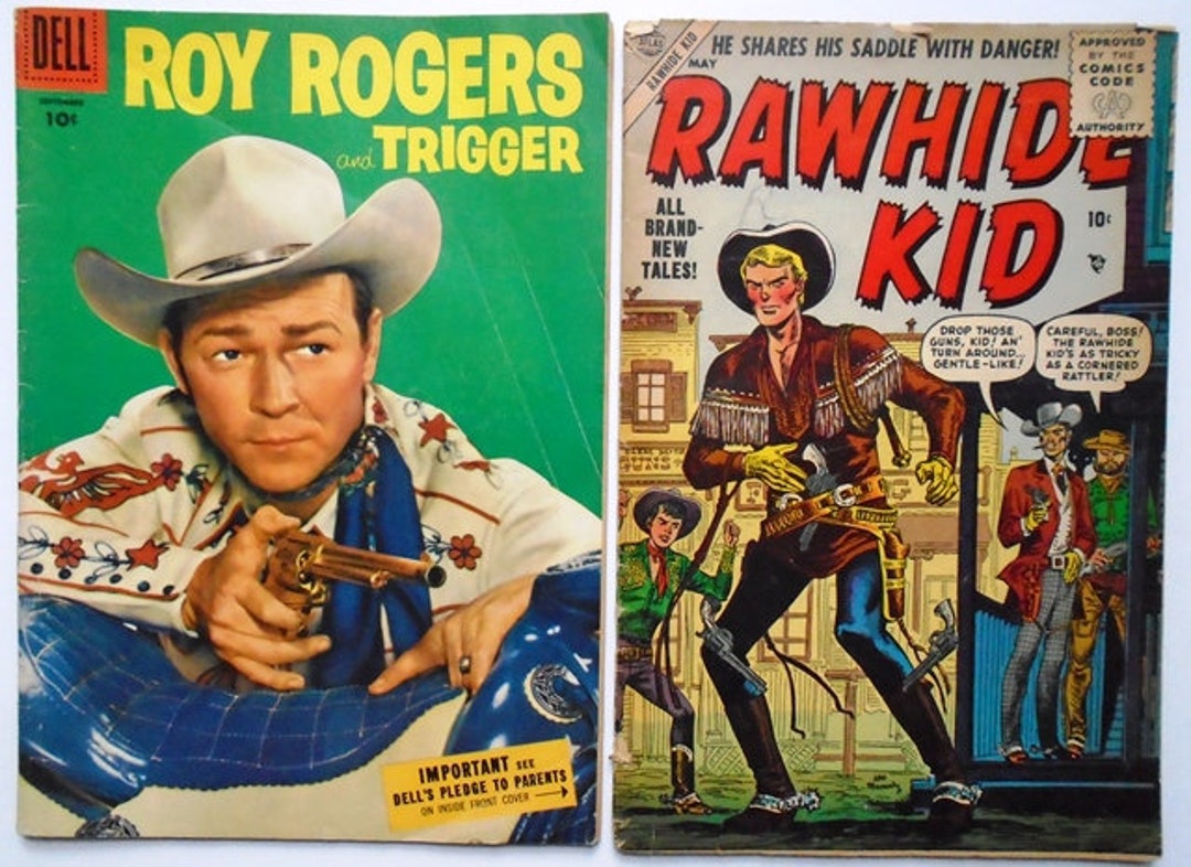 Vintage Roy Rogers and Rawhide Kid Comic Books 1955 - Etsy