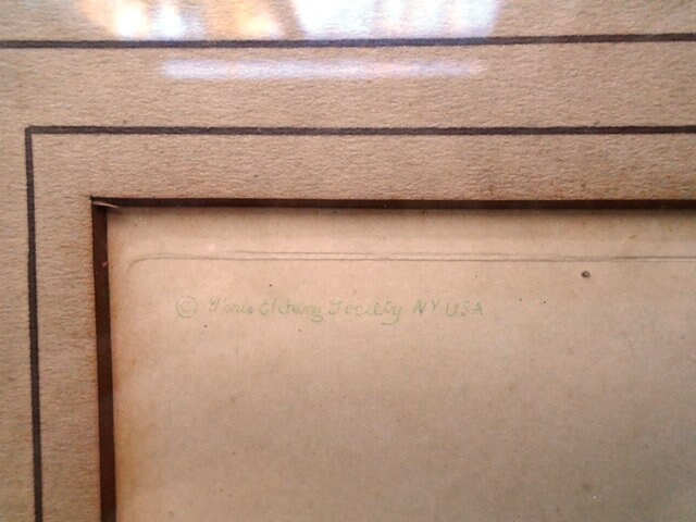 Martinet Original Hand Signed Etching Paris Etching Society NY Framed Matted Wall Decor Art - Etsy