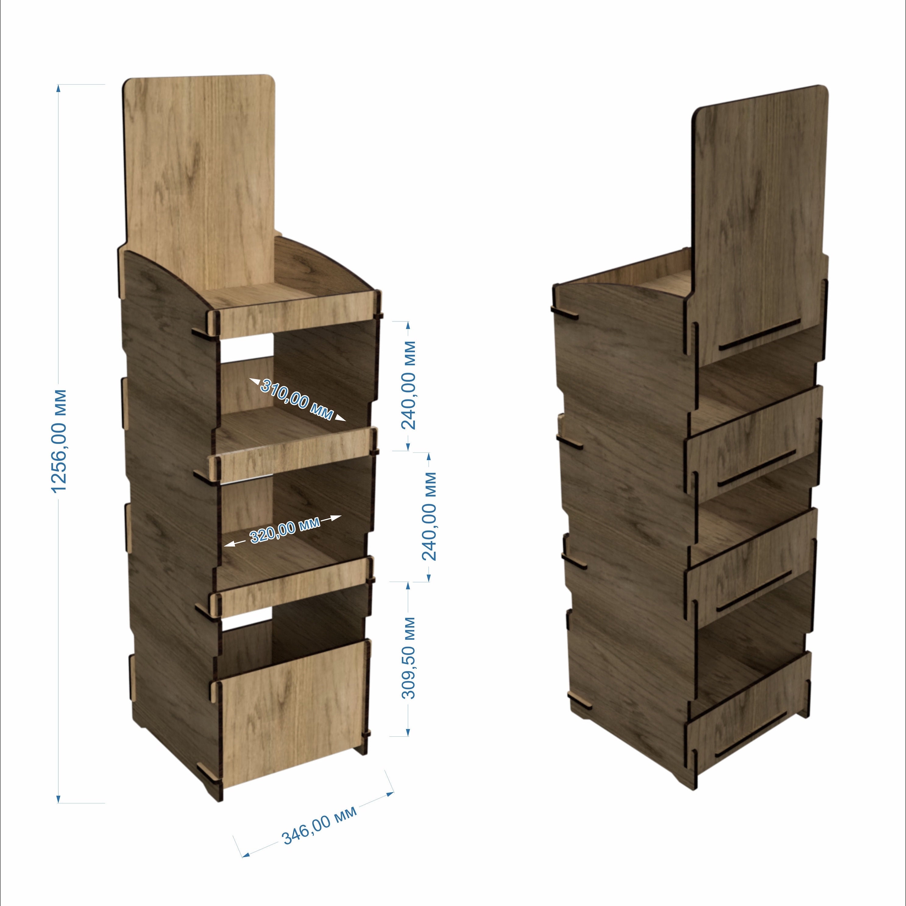 Display Stand Collapsible Showcase-rack Retail Display Shelves for ...