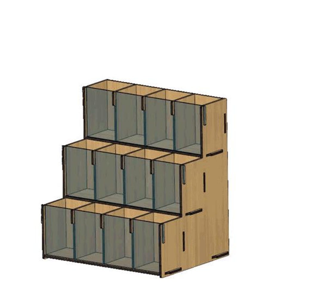 Display Showcase Stand SVG File, + DXF, Ai, Cdr Laser Cut Files Set - Etsy