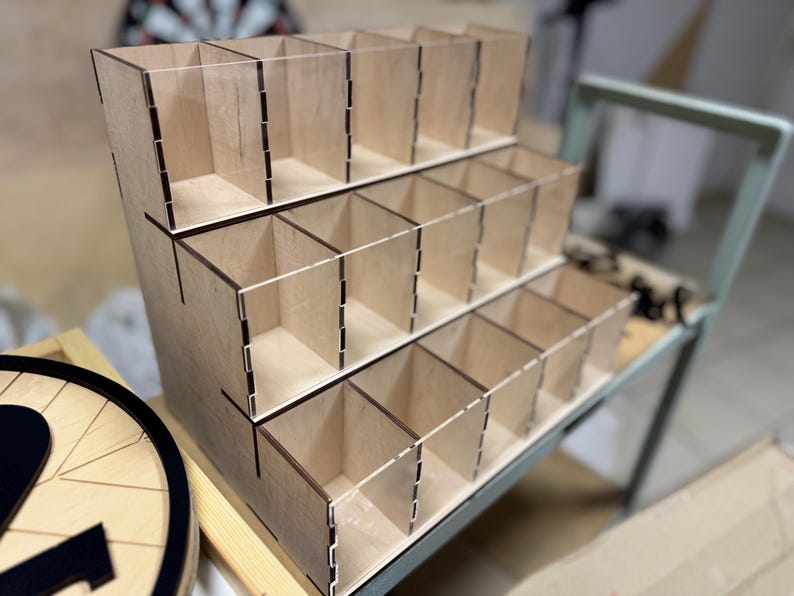 Display Stand Showcase-rack SVG + DXF, Ai, Cdr. Laser Cut Files Set ...