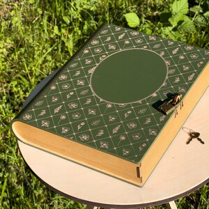 Lockable Box Secret Compartment Bookbox Safe Hollowed Out Book Box With ...