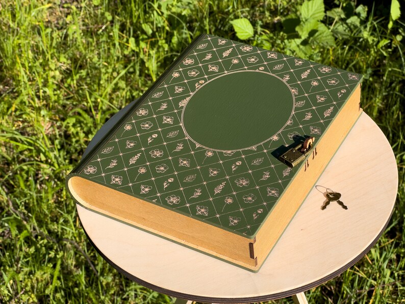 Lockable Box Secret Compartment Bookbox Safe Hollowed Out Book Box With ...