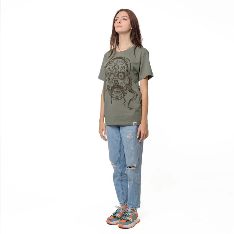 Sugar Skull Cossack Graphic T-shirt - Etsy