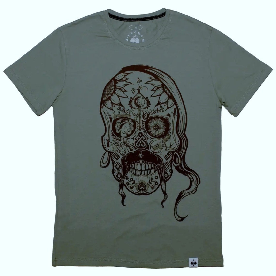 Sugar Skull Cossack Graphic T-shirt - Etsy
