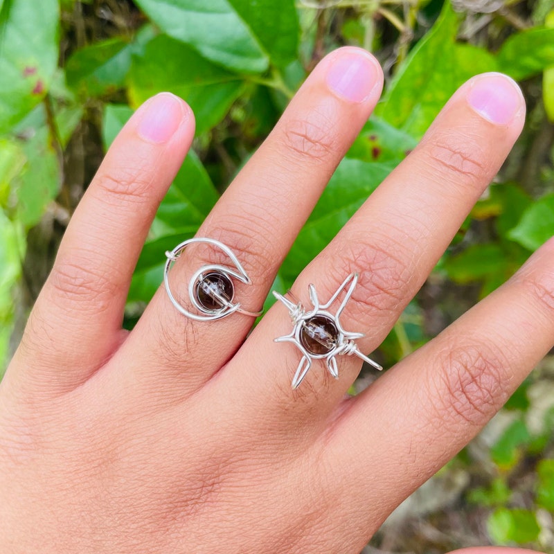 Sun and Moon Ring - Etsy