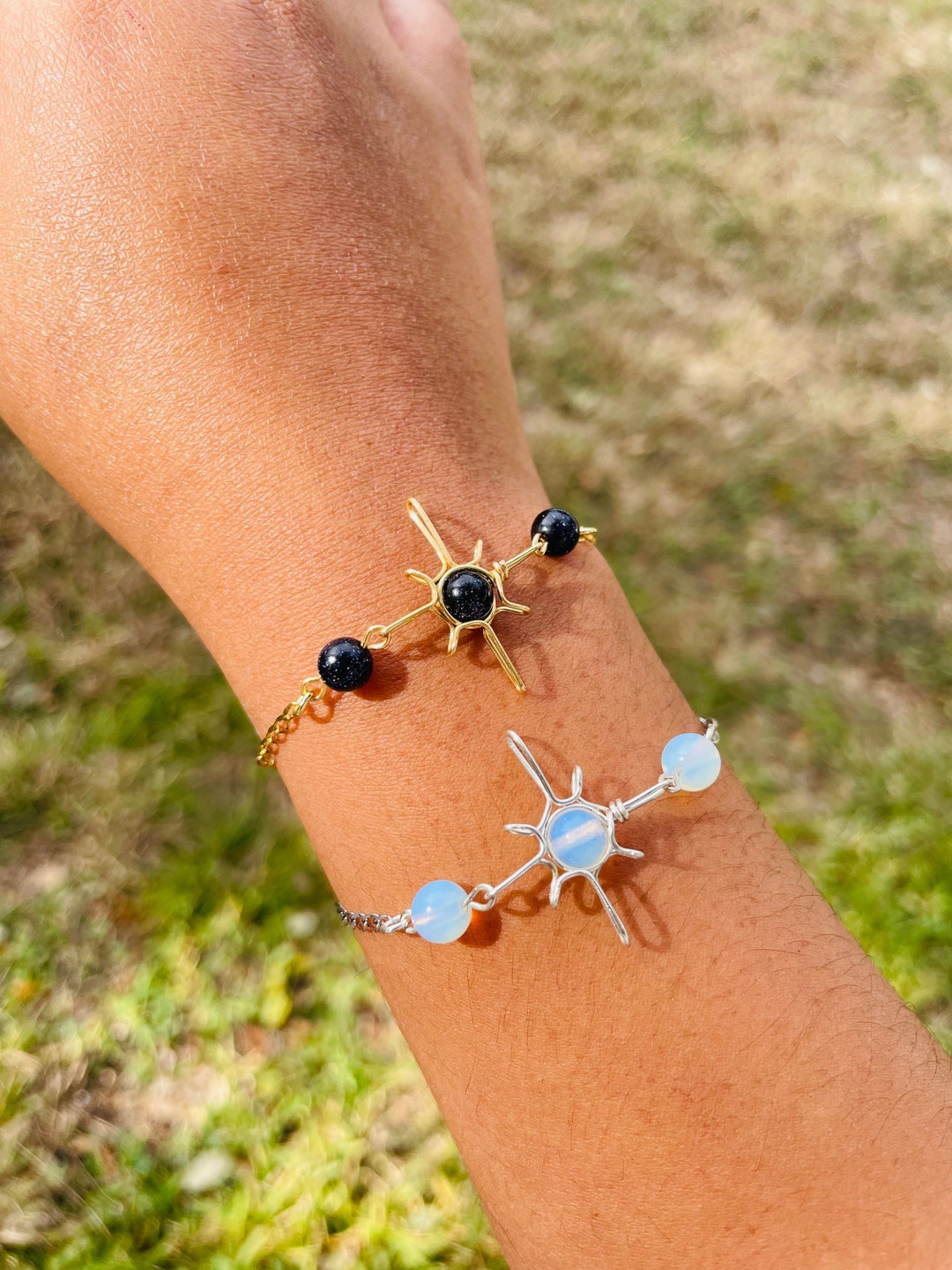 Crystal Sun Bracelet | Customizable, Wire Wrapped, and Reiki Charged ...