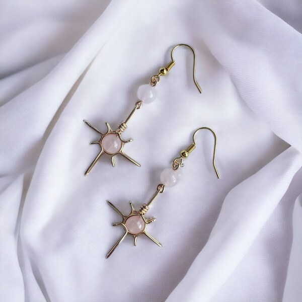 Sun Wire Earrings - Etsy