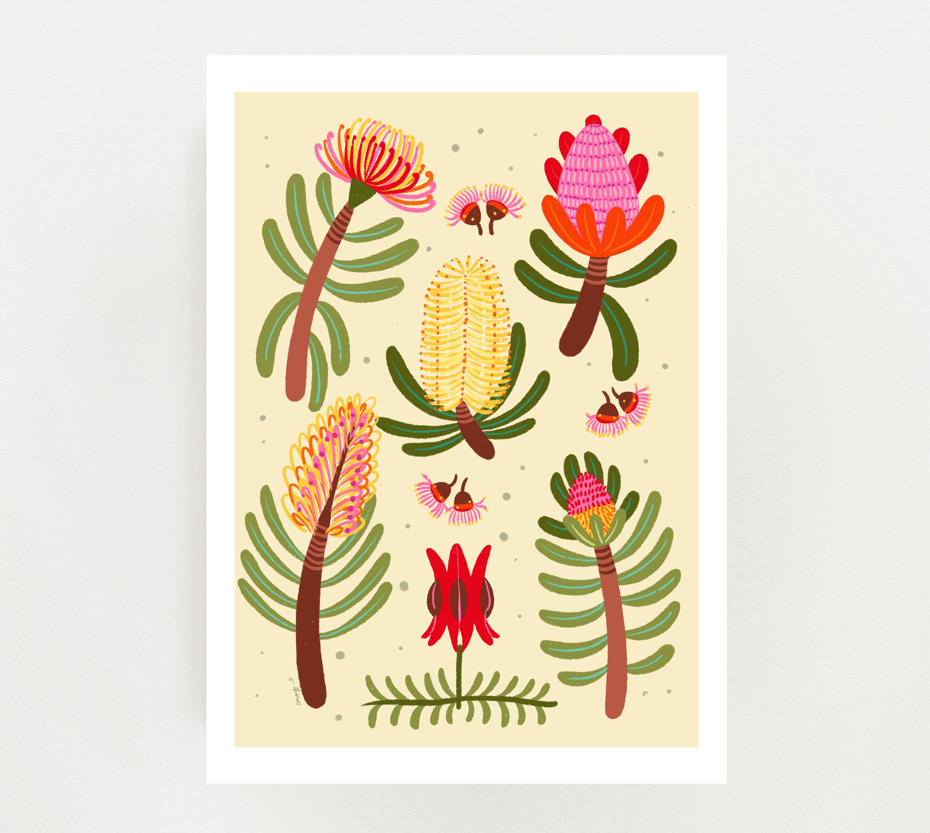 Australian Native Flowers Art Print A4 /A3 Digital Download Print ...