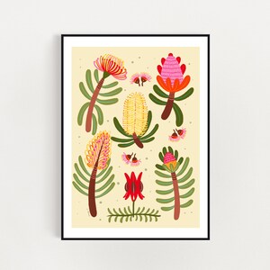 Australian Native Flowers Art Print A4 /A3 Digital Download Print ...
