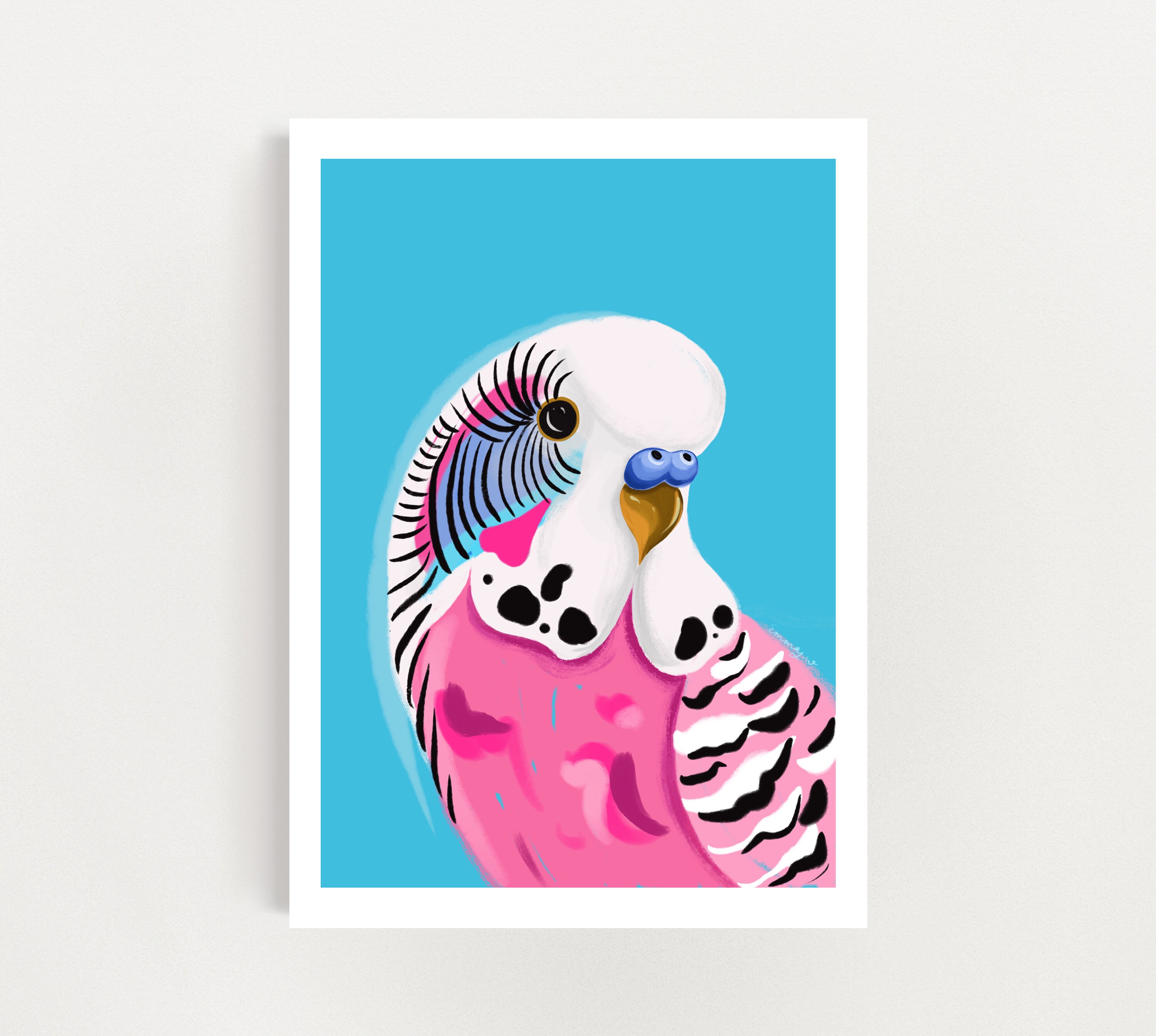 Budgie Art Prints Set of 3 A3 Digital Download Print - Etsy