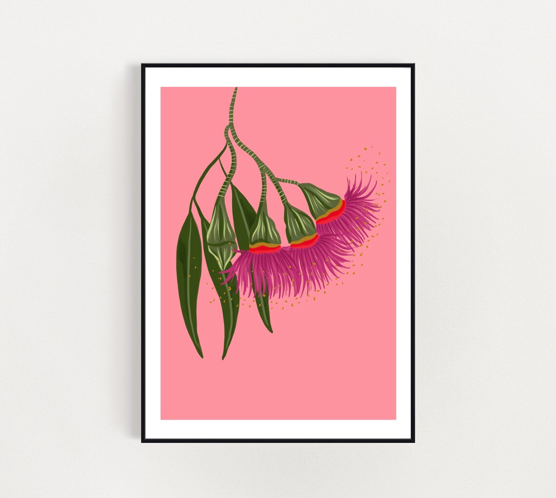 Pink Gums Art Print A4 /A3 Digital Download Print Australian - Etsy