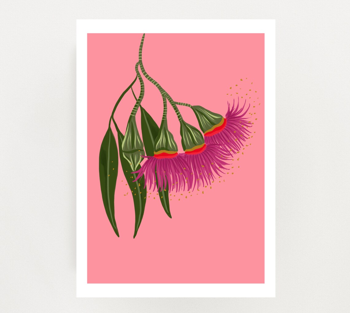 Pink Gums Art Print A4 /A3 Digital Download Print Australian - Etsy