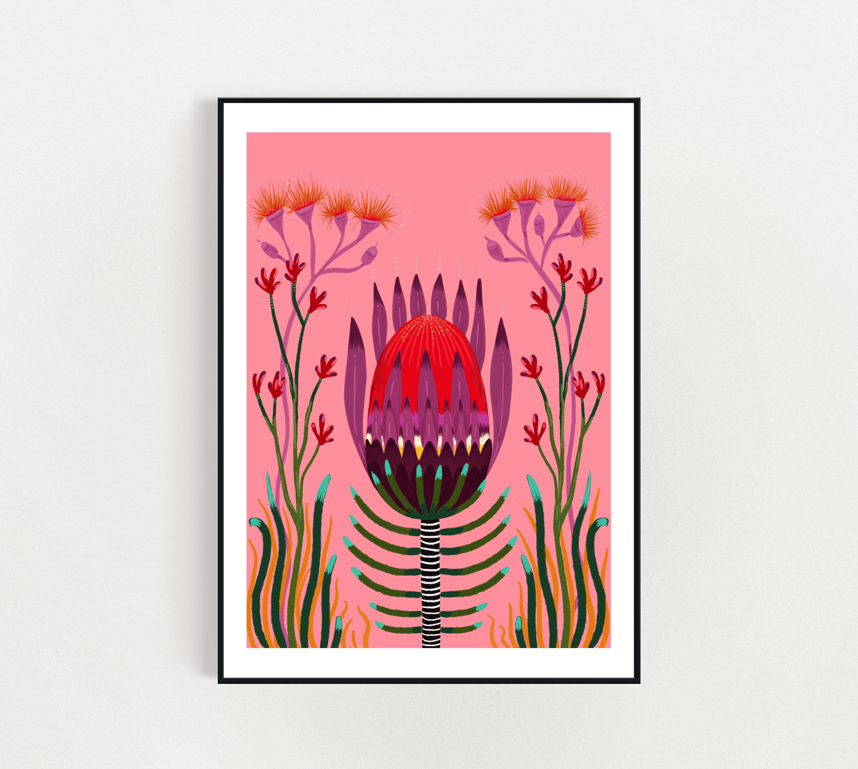 Australian Native Flower Art Print Set of 2. A4 /A3 Set of 2 - Etsy ...