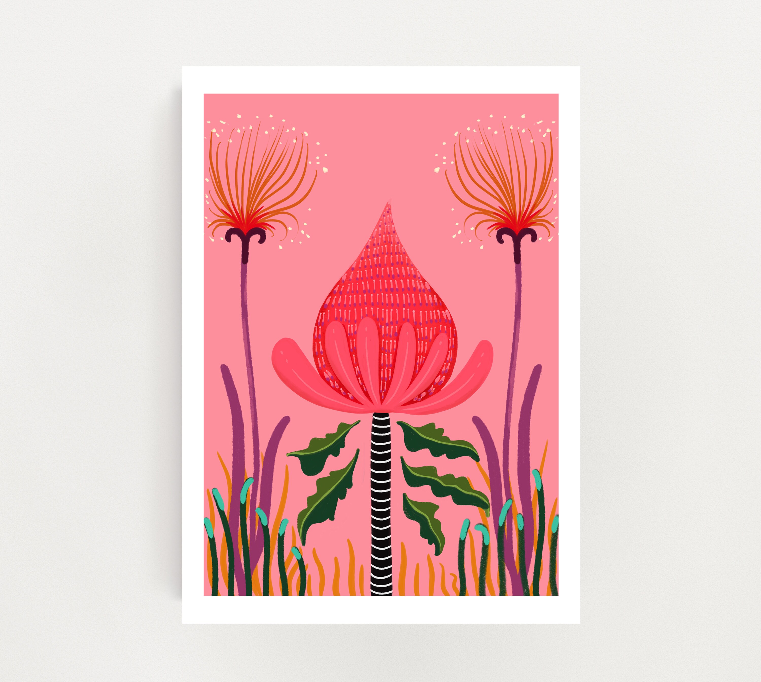 Australian Native Flower Art Print Set of 2. A4 /A3 Set of 2 - Etsy ...