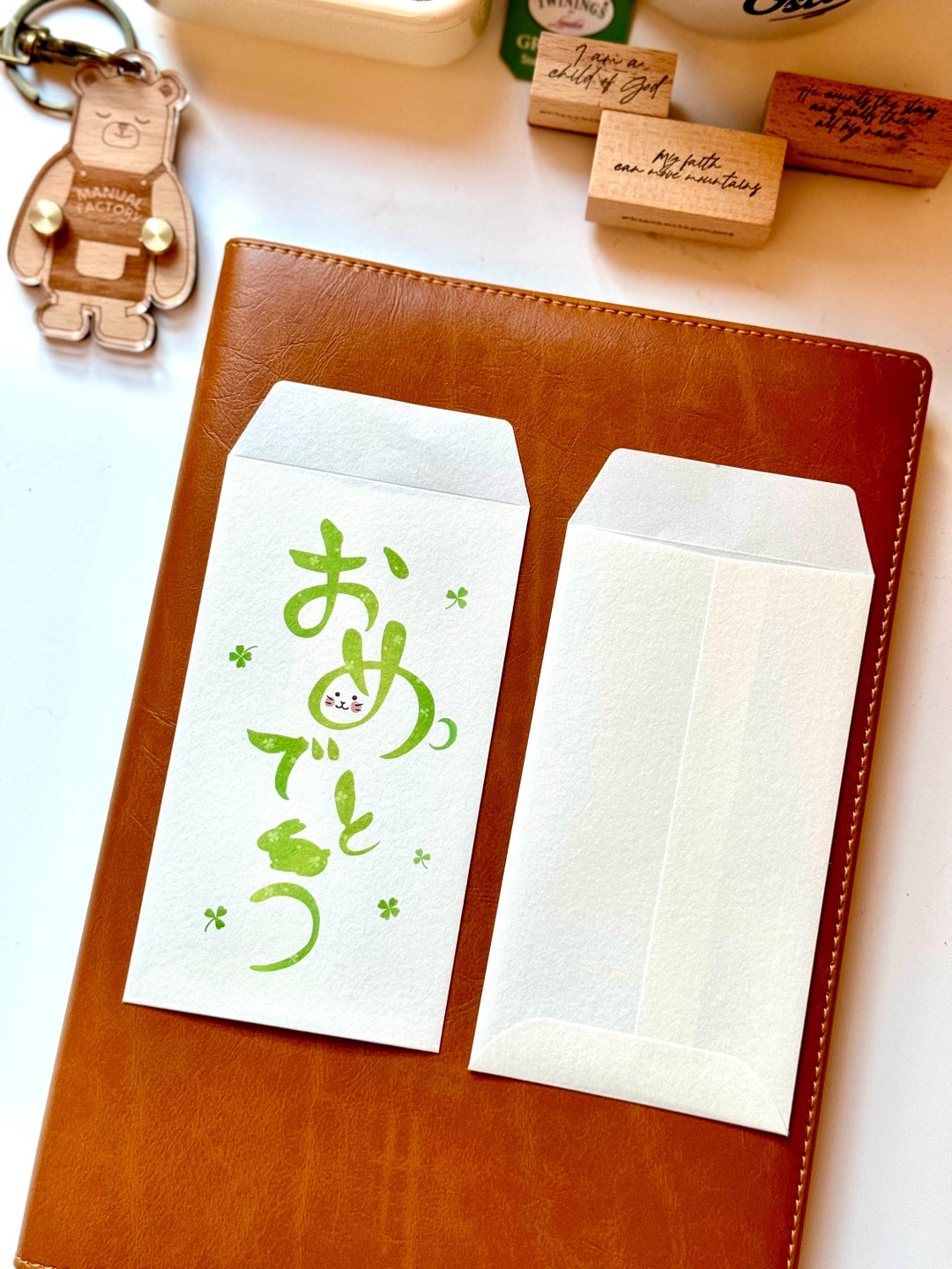 Japanese Paper Rabbit Calligraphy Mini Envelopes - Etsy