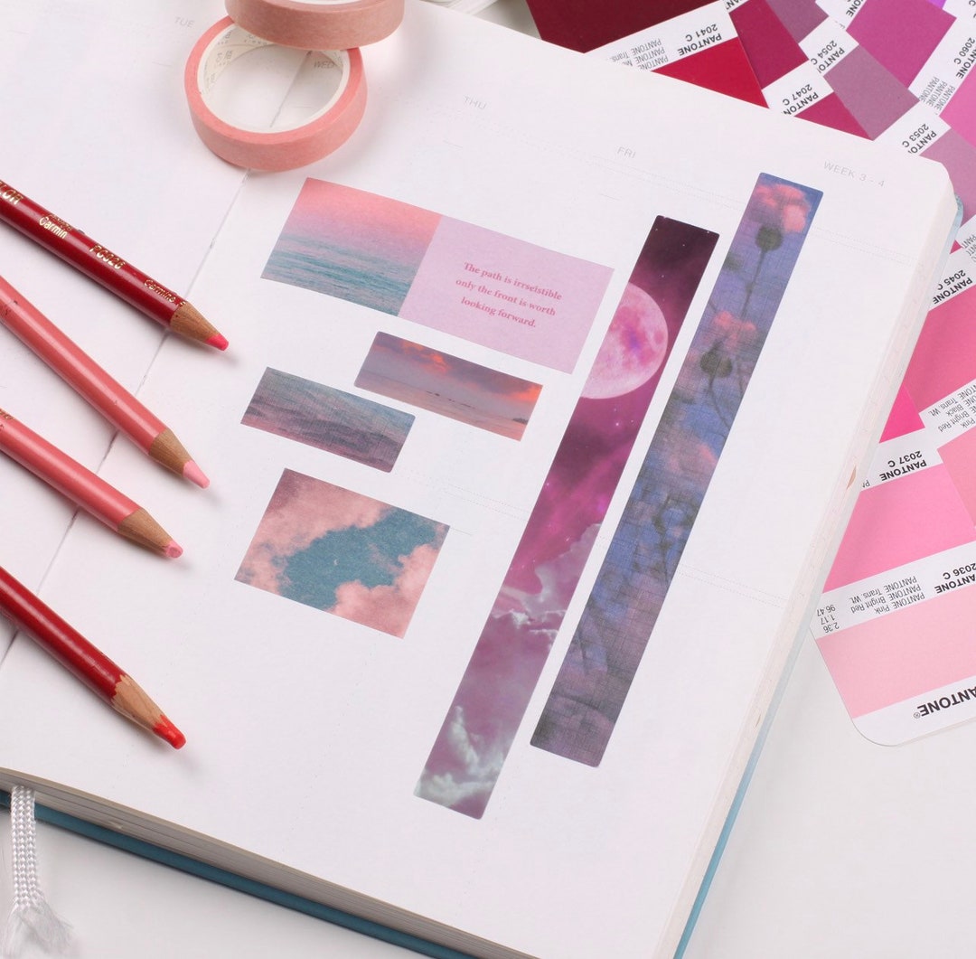 Appree Mood Stickers - Pink Scene - Etsy
