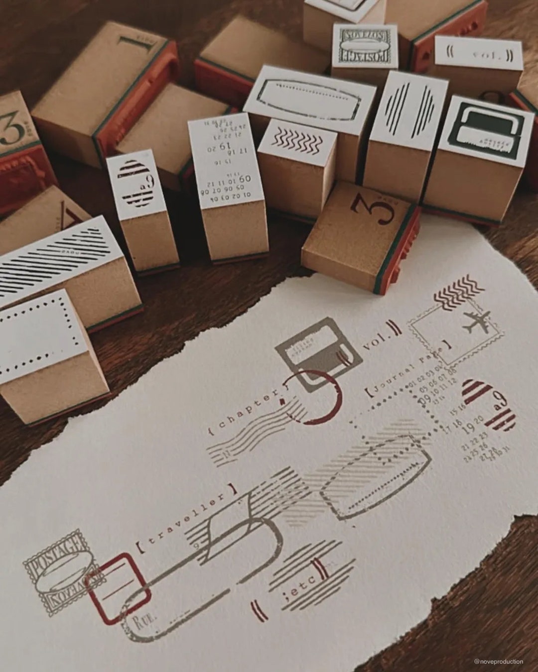 New! Nove Postmark Rubber Stamp Collection - Etsy