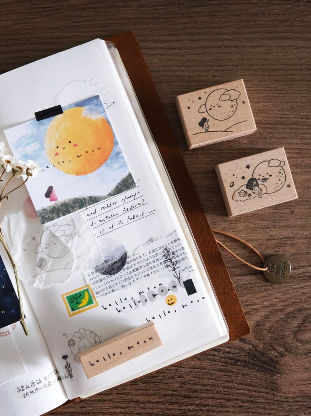 Eileen Tai Hello Moon Stamp Series - Etsy