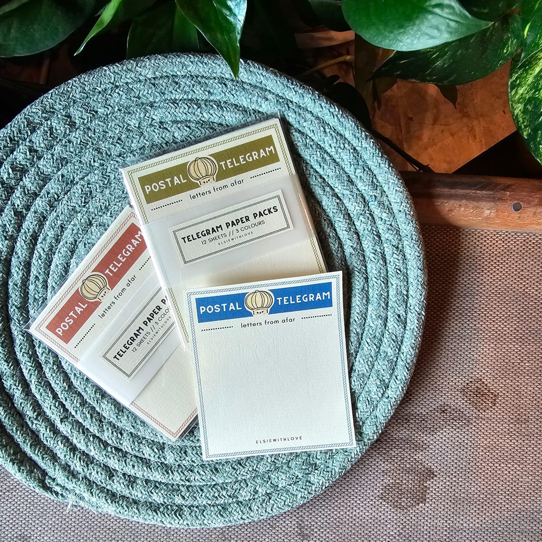 New Elsiewithlove Telegram Paper Packs - Etsy