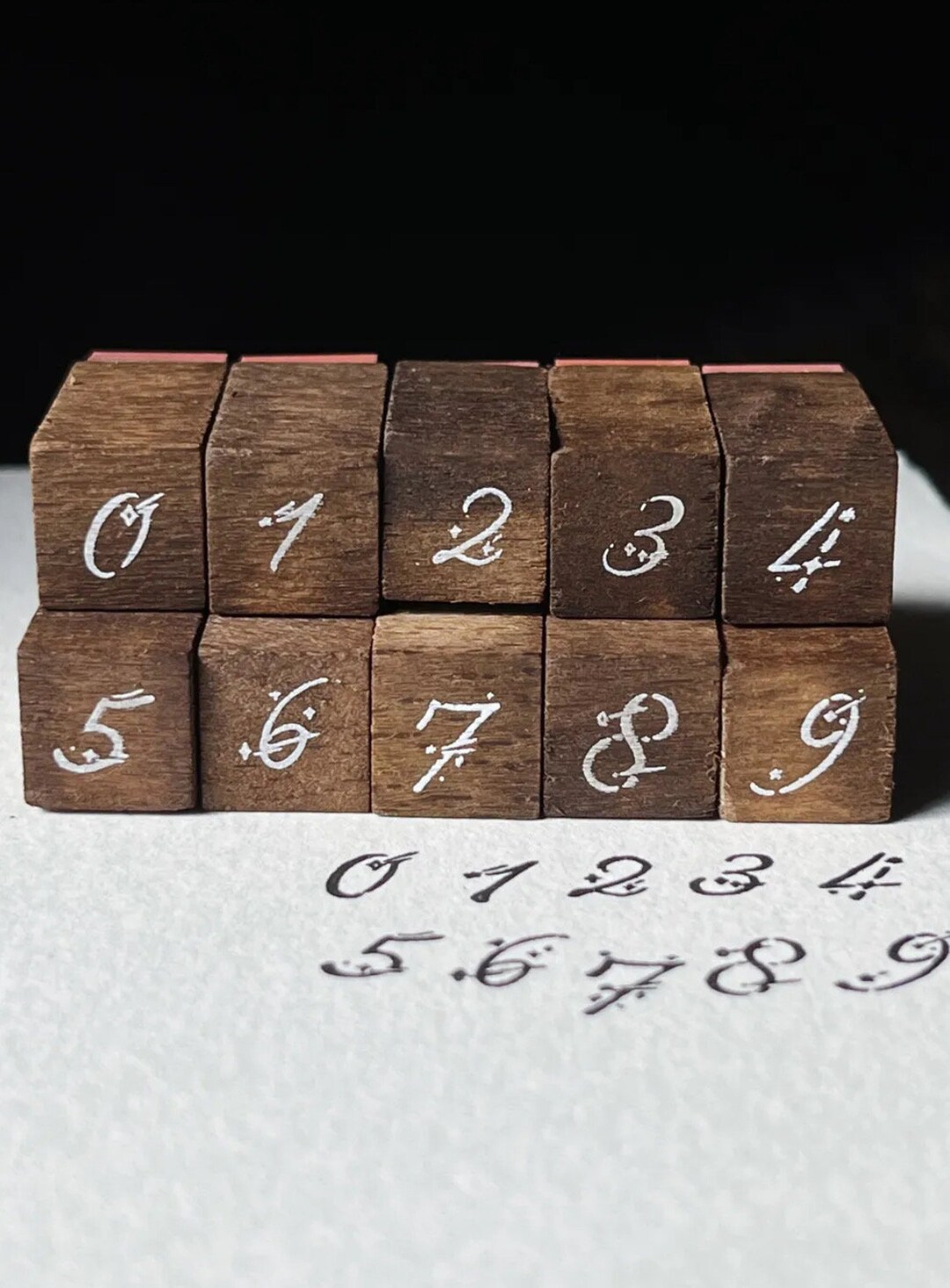 New Yamadoro Star Number Rubber Stamp Set - Etsy