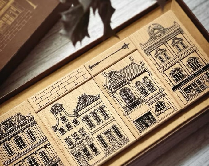 New! Ladyf05 Architecture Plaza Stamp Set - Etsy