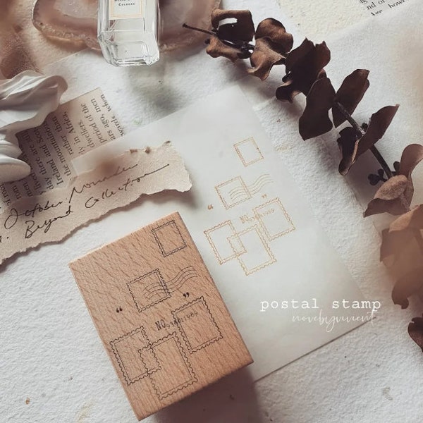 Postal Rubber Stamp - Etsy
